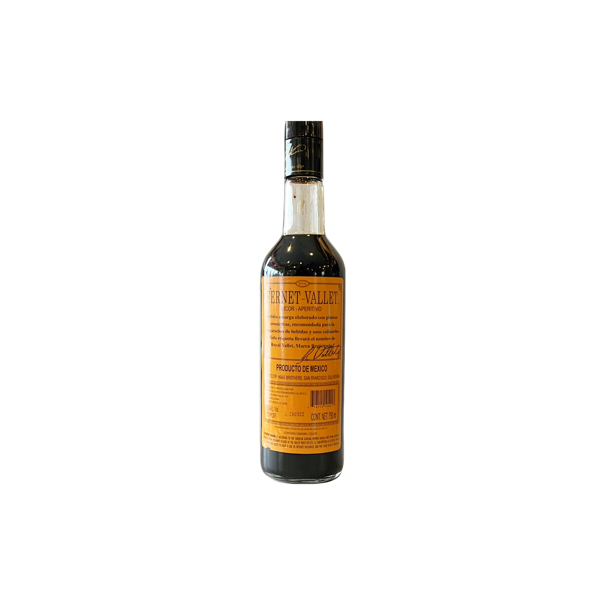 Amargo-Vallet Fernet-Vallet Aperitivo Liqueur | Bluebird Wine & Spirits ...